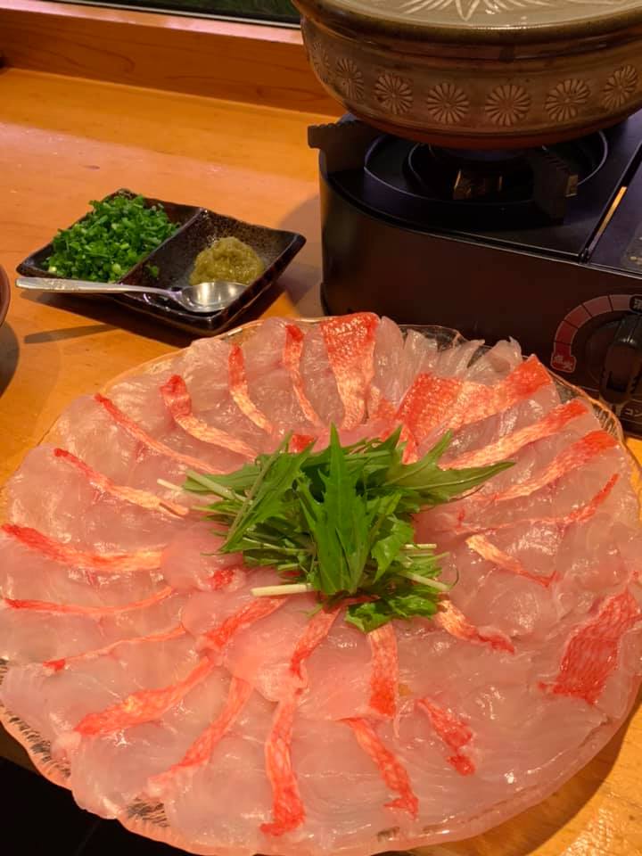Splendid alfonsino shabu-shabu | Sushi Naritaya - Edomae sushi ...